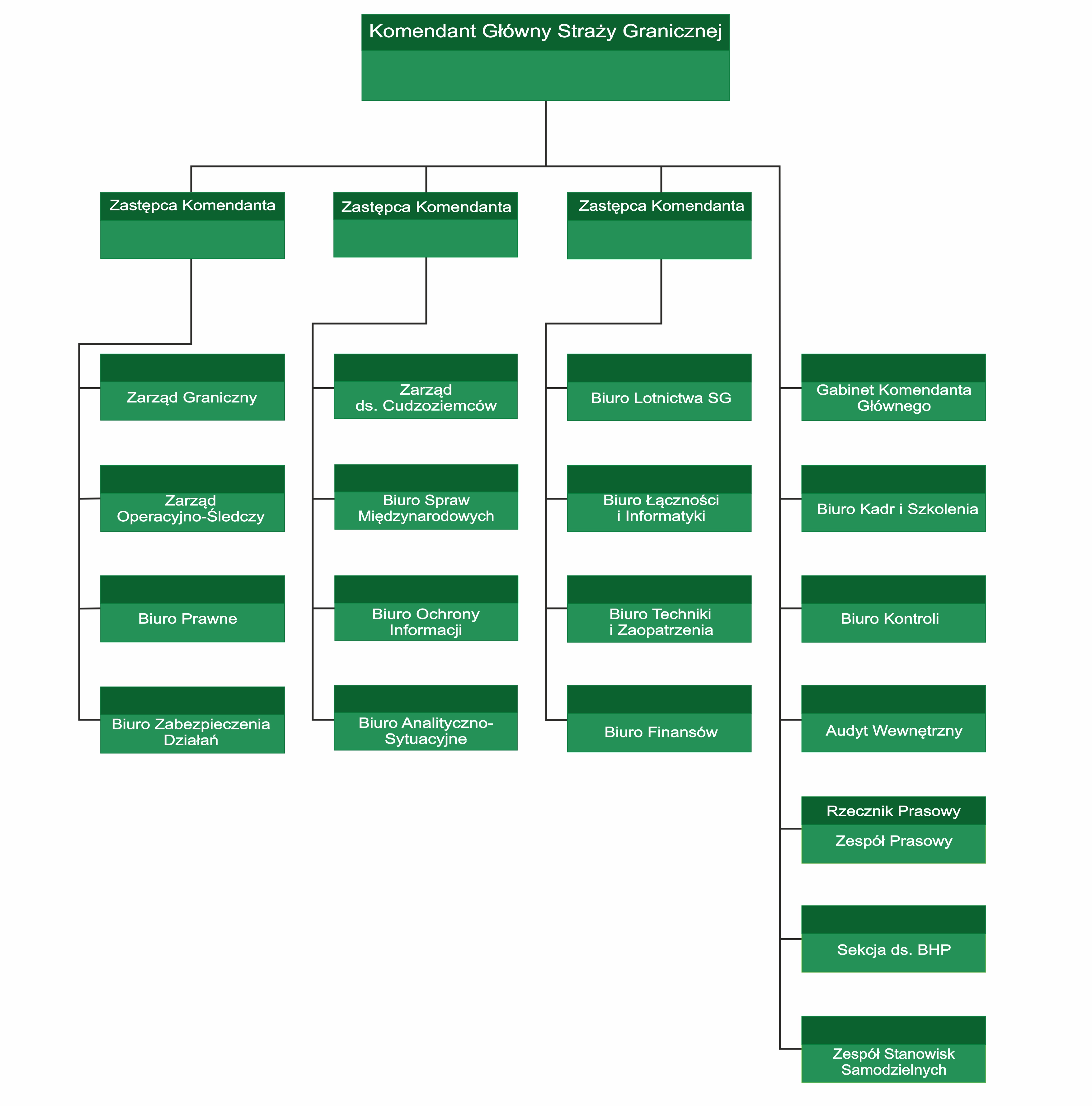 Struktura organizacyjna KGSG - Struktura organizacyjna BIP - Komenda ...